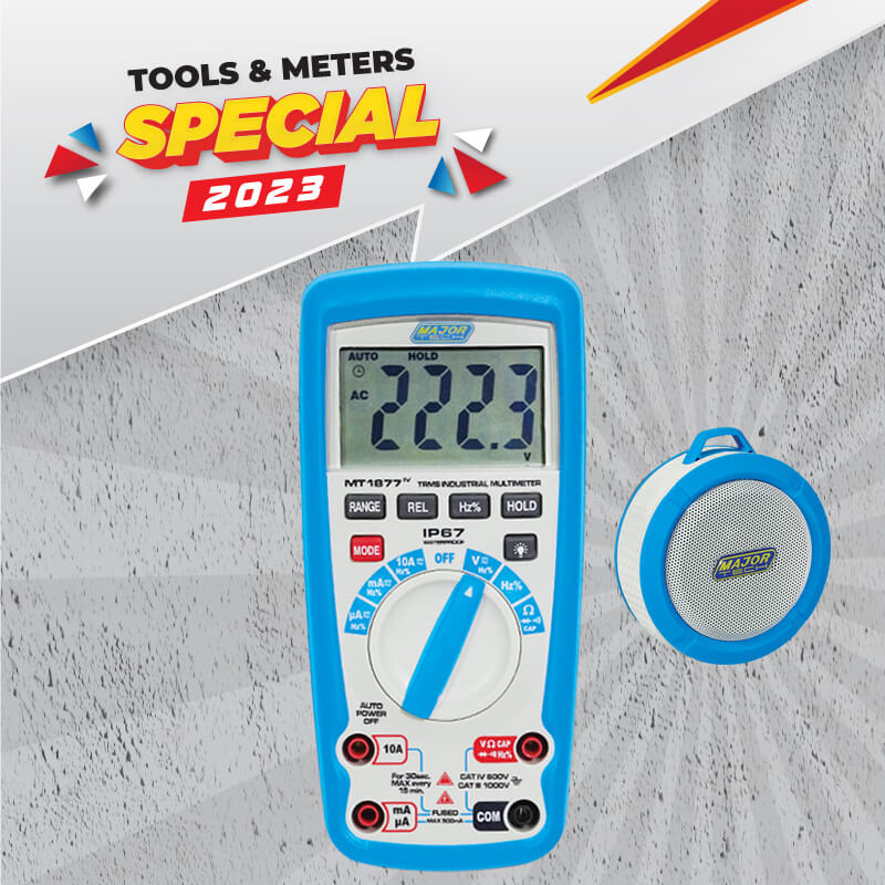 Major Tech MT1877 Auto DMM, CATIV 600V, IP67 Multimeter