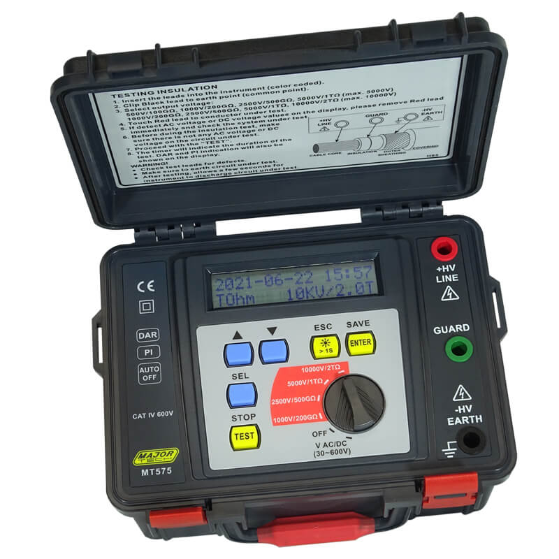 Major Tech MT575 10kV High Voltage Insulation Tester