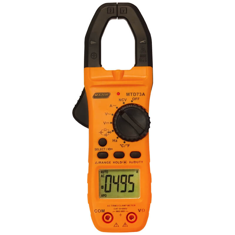 Major Tech MTD73A 600A AC Digital Clamp Meter Temp, Cap, Hz
